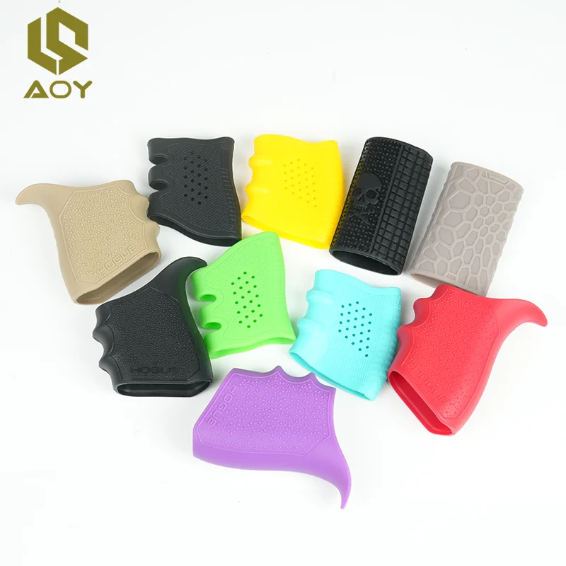 Tactical Anti-Slip Rubber Grip Sleeve G17 G18 G19 G34 Pistol Handle ...