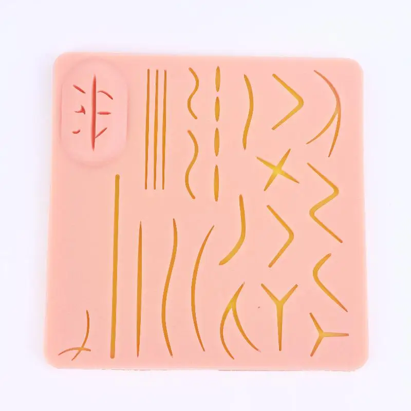 1Pc Reusable Surgical Suture Kit Pad Silicone Skin Wounds Suture ...