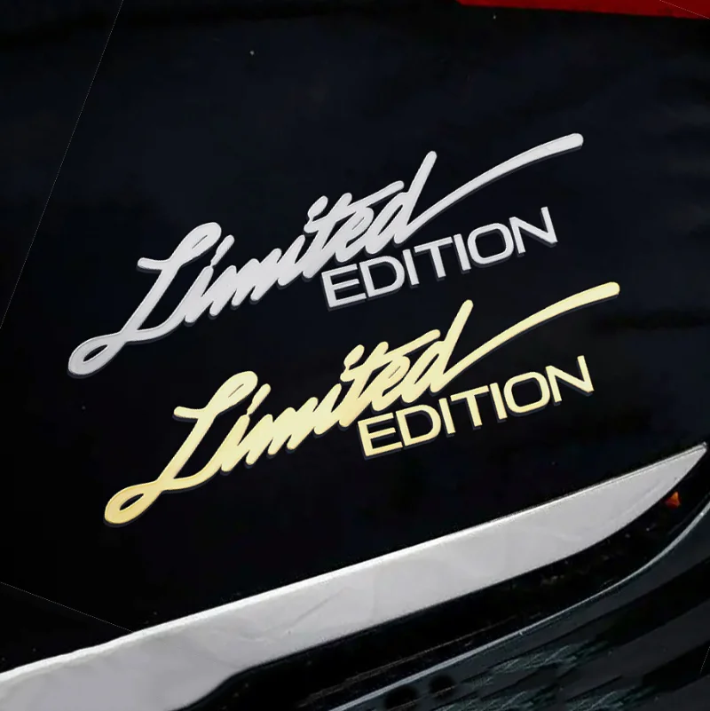 Fashion Car 3d Metal Sticker Limited Edition English Stickers Auto ...