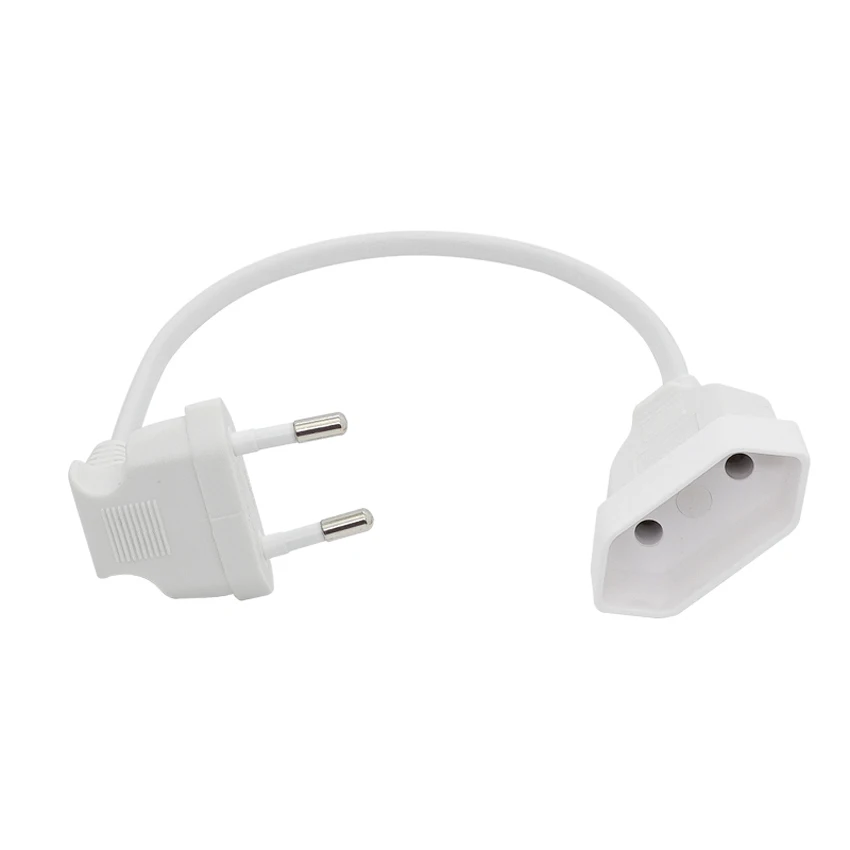 1PCS-EU-Power-Adapter-Cord-90-Degree-Angled-European-Round-2Pin-Male-to ...