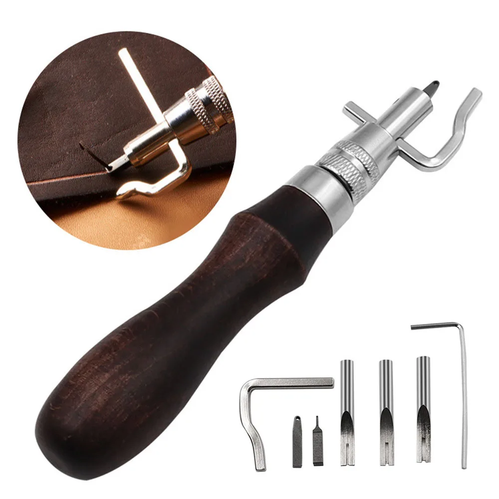 7-In-1-Leather-Craft-Groover-Crease-Leather-Stitching-Tool-Edge-Press ...