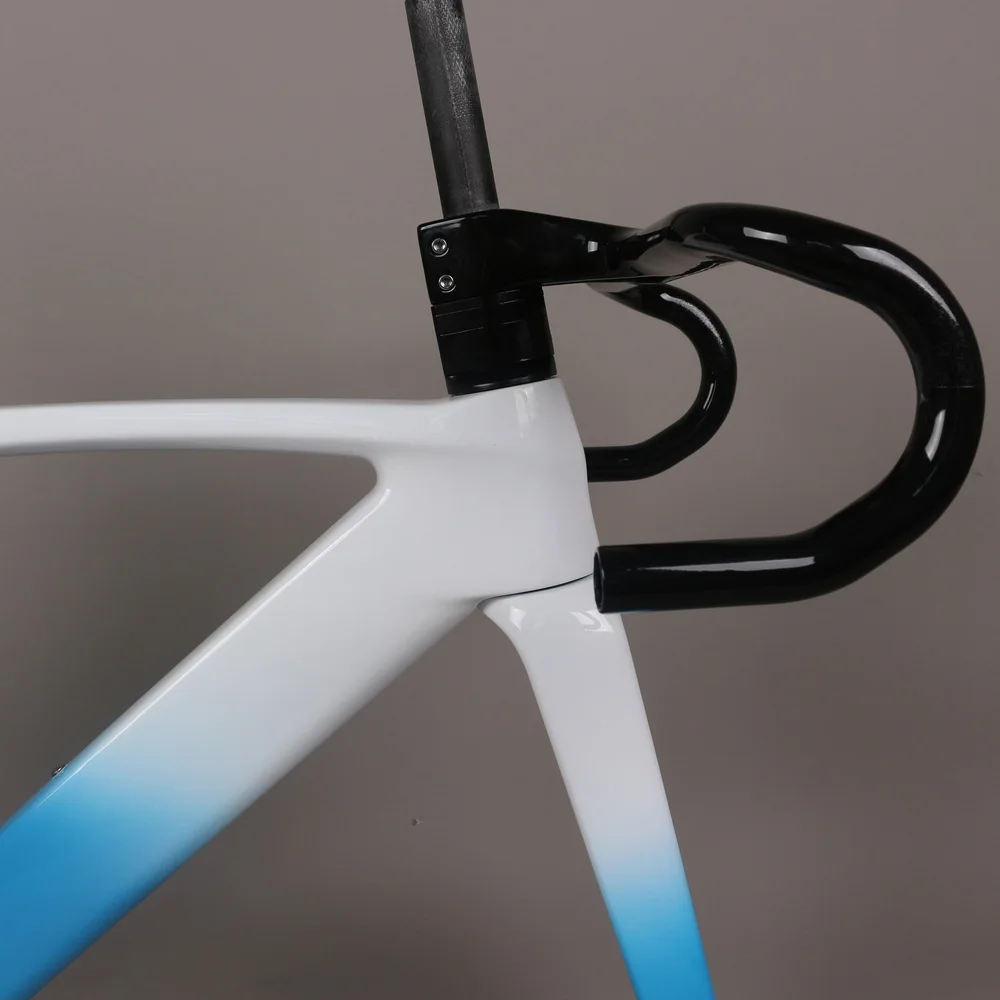 Full Hidden Cable Disc Brake Aero Road Bike Frame TT-X34 Toray Carbon ...