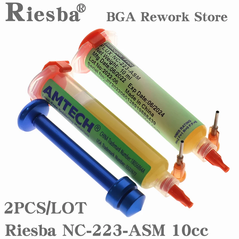 2pcs/lot 100% AMTECH NC 223 ASM flux solder no clean low smoke BGA ...