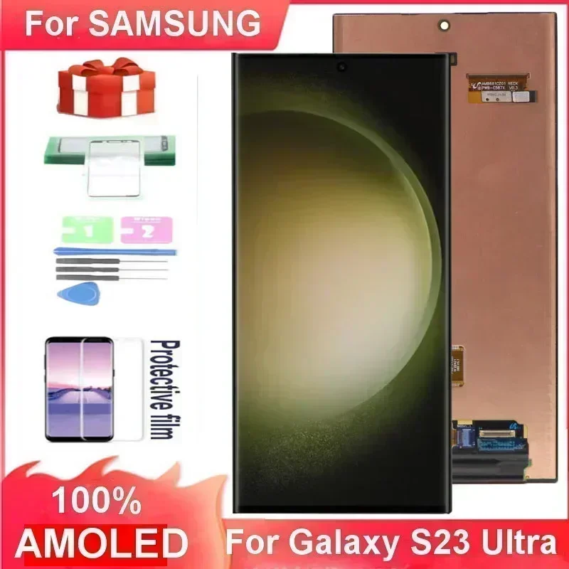 Super AMOLED S23Ultra LCD Touch Screen Digitizer Assembly for Samsung ...