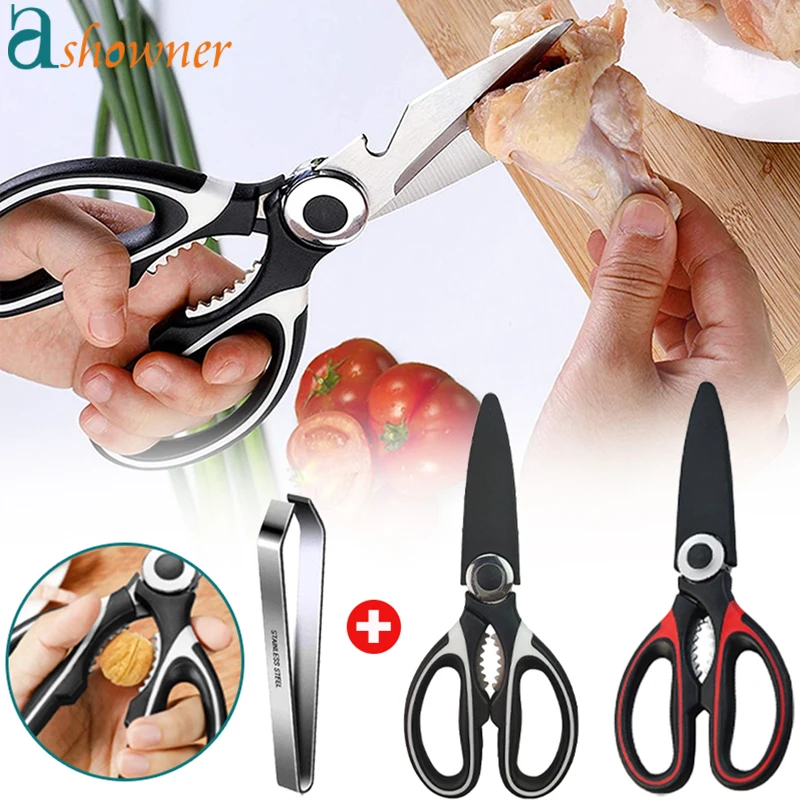 Kitchen-Scissors-Chicken-Bone-Scissors-Meat-Cutting-Scissors-Stainless ...