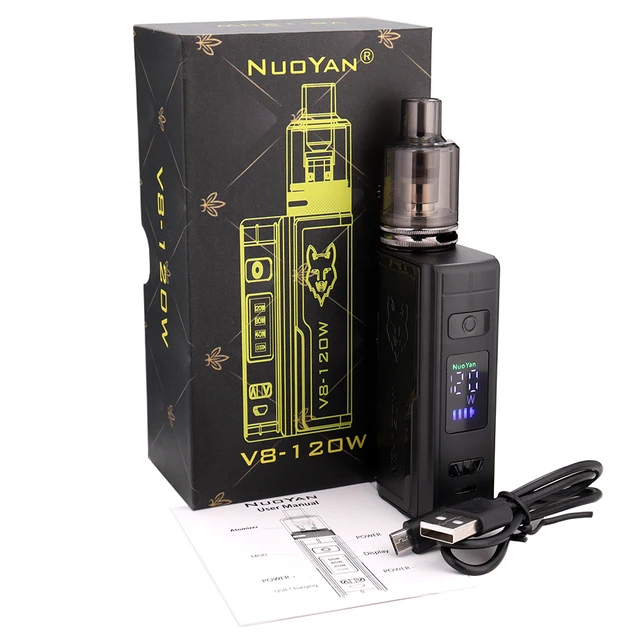 Smoke E5 Kit 120W Vape Box Mod With 2.5ml Pod Tank Atomizer 1800mAh Built-in Battery OLED Screen ...
