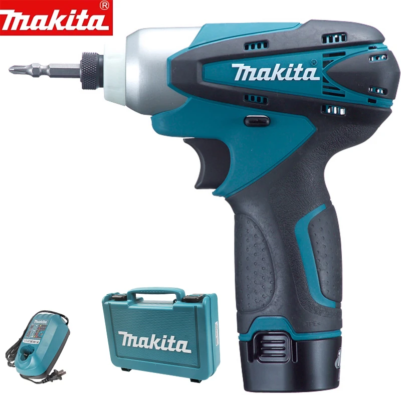 Makita 10.8V 무선 임팩트 드라이버, TD090DWE 충전식 전기 드릴 스크루 드라이버, 90 N.m 가정용 다기능 ...