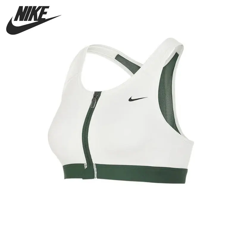 Original-New-Arrival-NIKE-AS-W-NK-DF-ZIP-FRONT-BRA-GCEL-Women-s-Sports ...