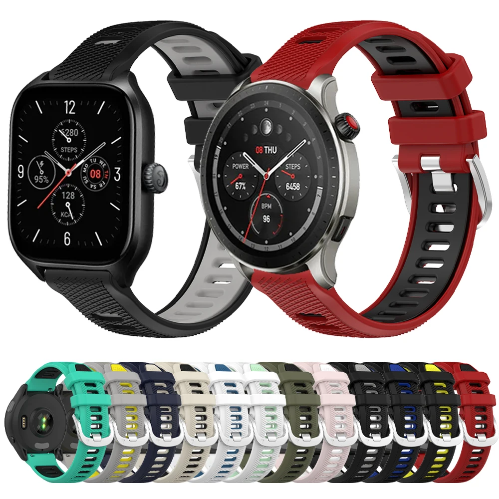 Sports-Silicone-Strap-For-Huami-Amazfit-GTR-4-3-2-Pro-mini-47mm-42mm ...