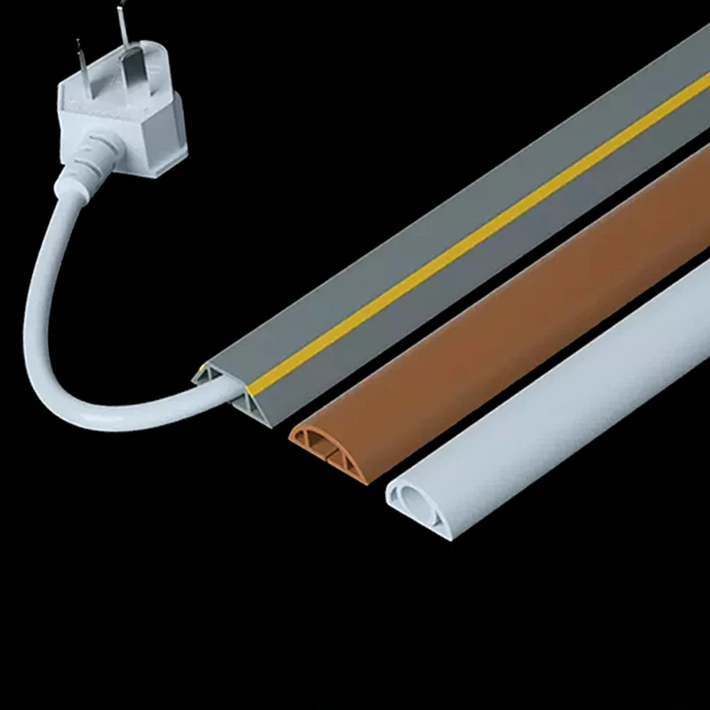 Floor Cable Cover PVC Cord Protector Self-Adhesive Power Cable ...