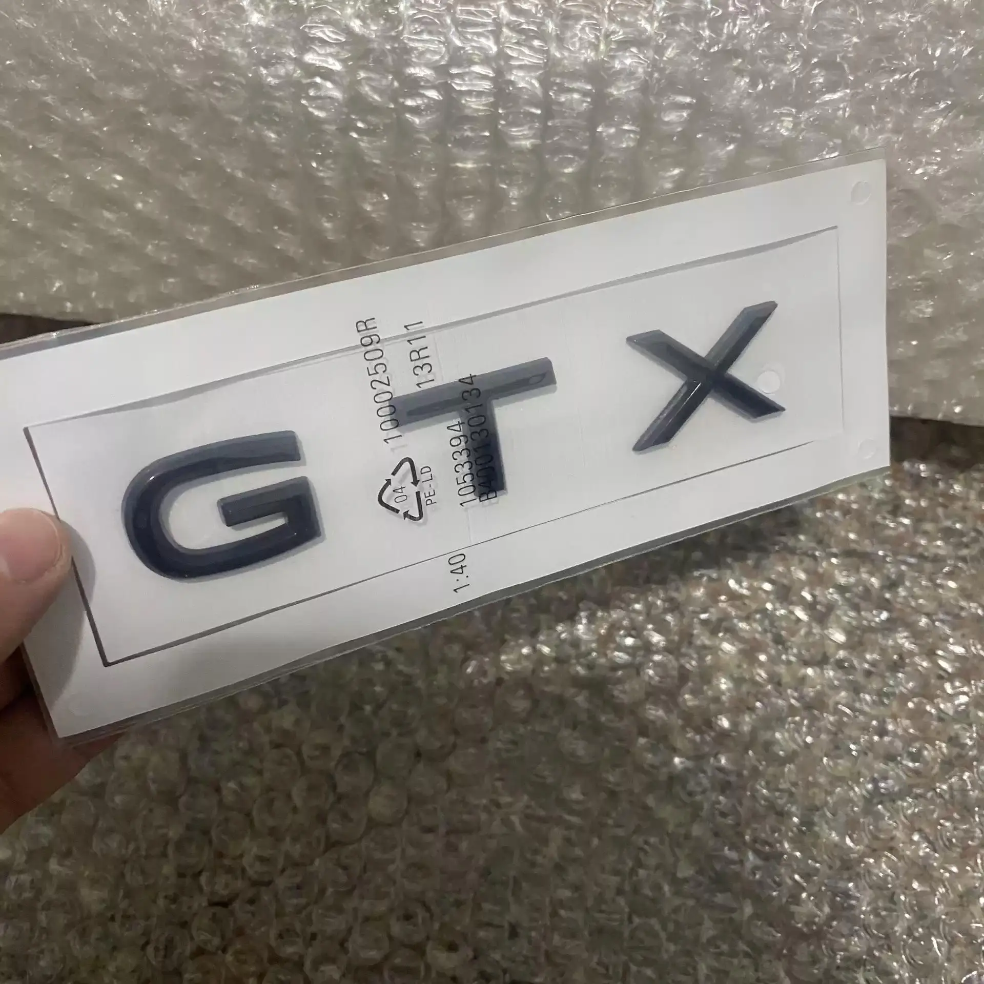 Emblem Rear Trunk Lid Car Accessories Decal Badge Sticker For Id.3 Id.4 Gtx Id.6 - Chromium ...