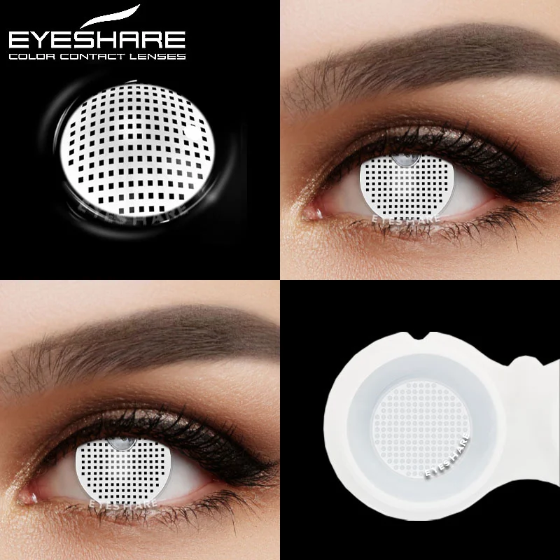 White Mesh Contacts