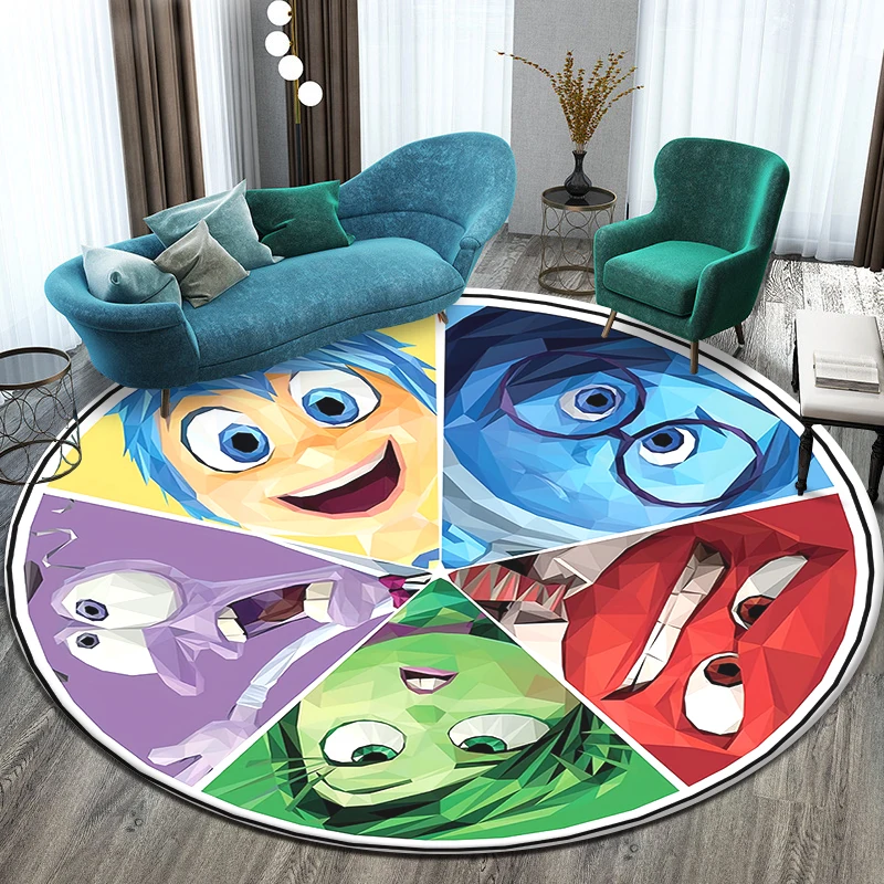 Inside-Out-Cute-beauty-Cartoon-HD-Printed-Round-Carpet-Bedroom-Balcony ...