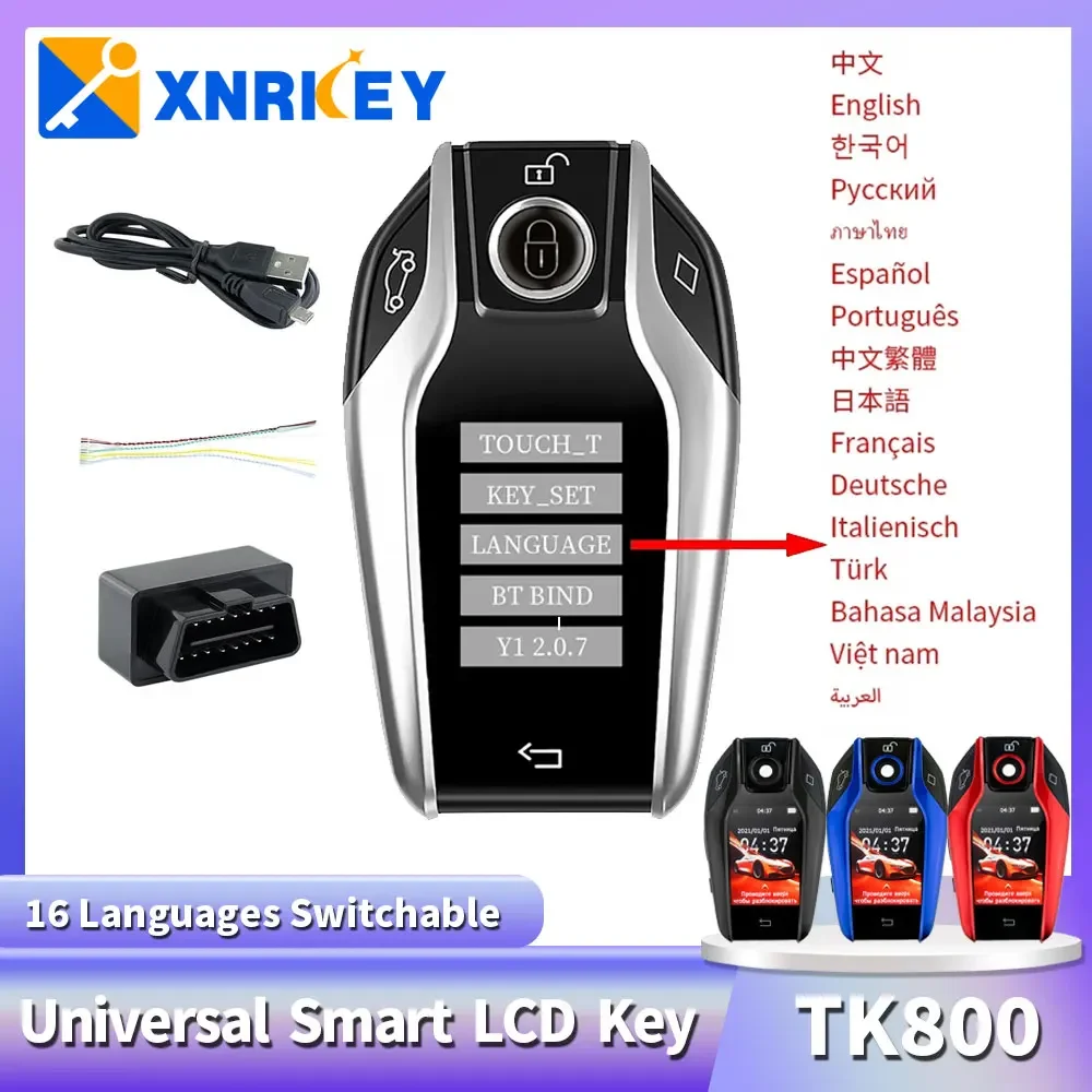 XNRKEY-Russian-Korean-Universal-Modified-Boutique-Smart-Remote-Key-LCD ...