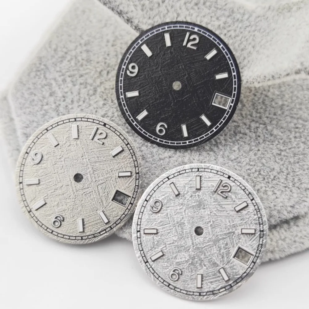 28-5MM-NH35-Watch-Dial-Meteorite-Pattern-Dial-with-Digital-Scale-Blue ...