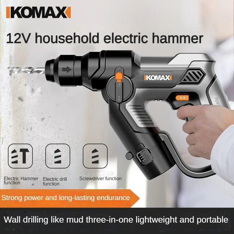 12V-Wireless-Lithium-Battery-Impact-Hammer-High-Power-Drilling-Machine ...