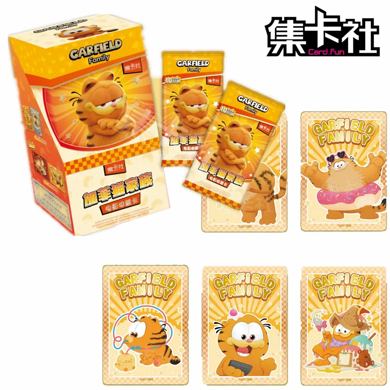 Card Fun Garfield Card The Bag Cute Family Anime Cat Collectible Cards ...