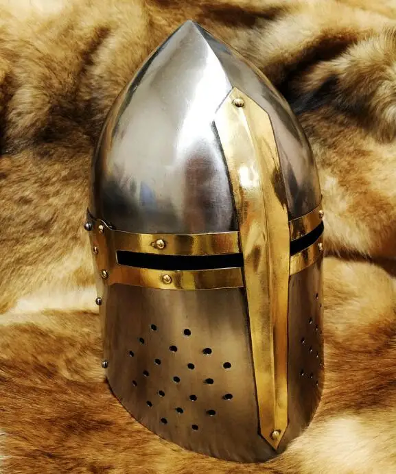 European-Medieval-Knight-Men-Helmet-Cross-Iron-Spire-Hat-1-2MM-Vintage.jpg