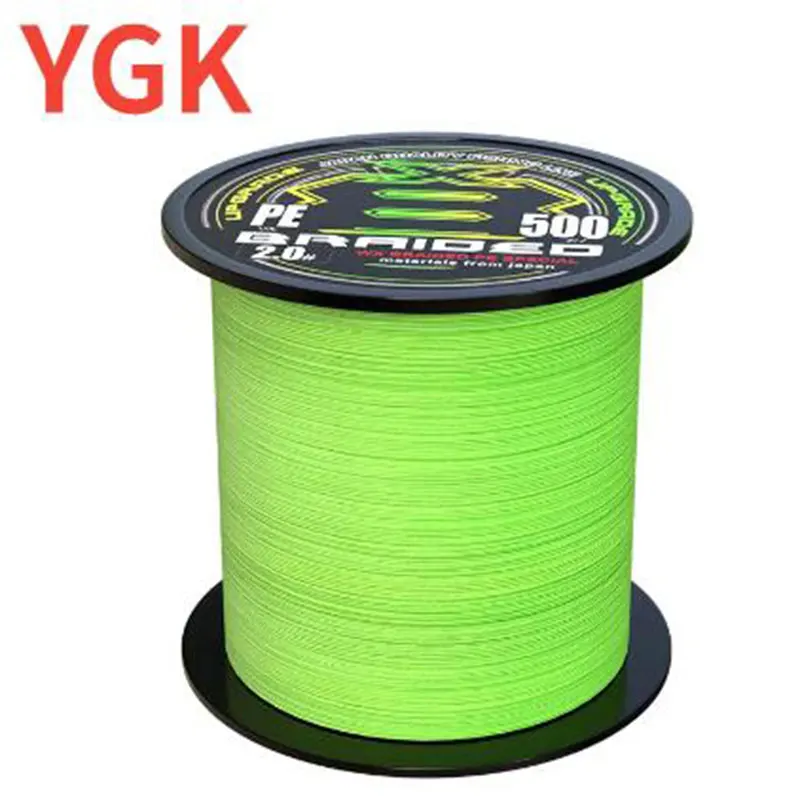 YGK PE X8 UPGRADE Braided Fishing Line 14-80LB 100-500m Green Sinking Type High Stength Lure PE ...