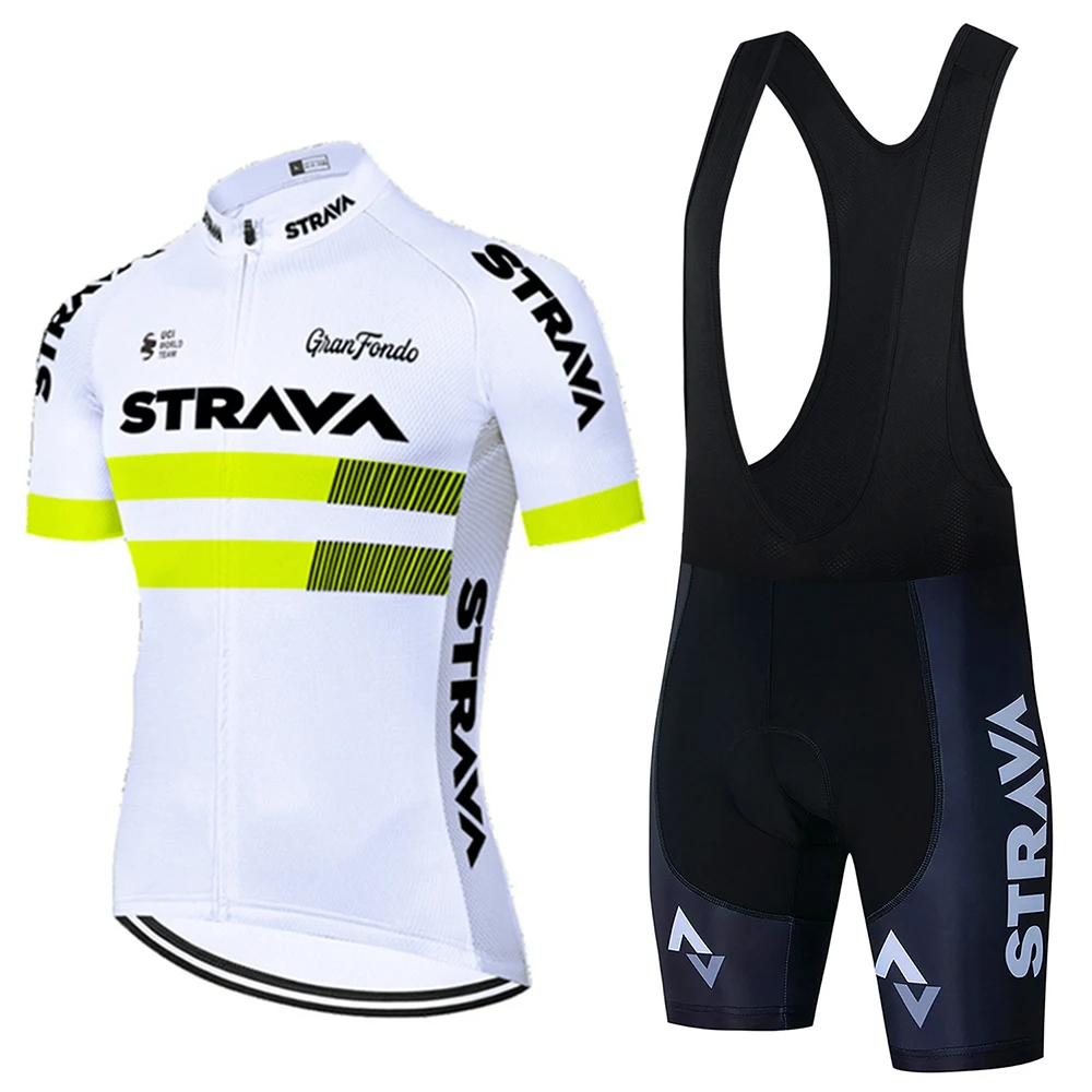 Strava Pro Team Bicycle Clothing for Men, respirável Cycling Jersey Set ...