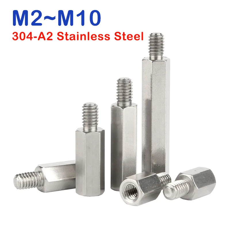 M2-M10-304-Stainless-Steel-Single-head-Hexagonal-Iron-Column-Isolation ...