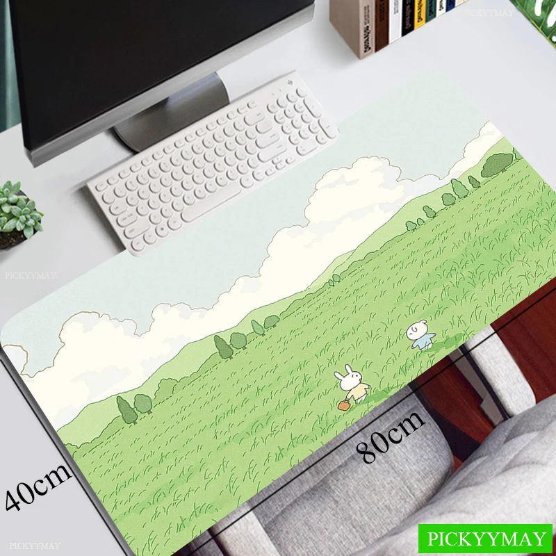Gaming-Computer-Mouse-Pad-Cute-Plant-Grass-Large-Mouse-Mat-Big-Desk-Mat ...