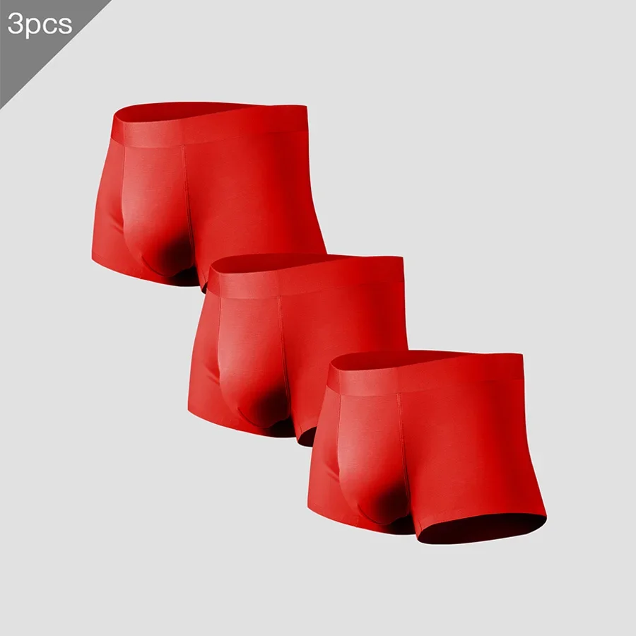 3PC Modal Underwear Men's Summer slim boxers Comfortable men's sports ...
