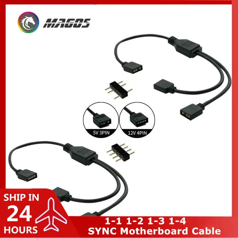 SYNC-Motherboard-Cable-RGB-Splitter-12V-4Pin-5V-3Pin-Header-Addressable ...