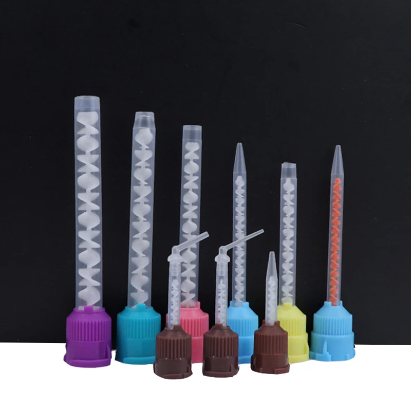 50pcs Dental Mixing Tips Silicone Rubber Conveying Mixing Head ...