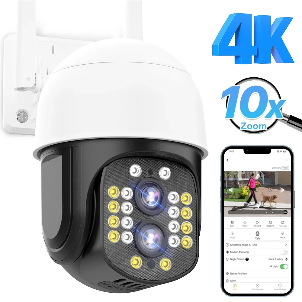 8MP-Dual-Lens-IP-Camera-1080P-HD-WIFI-Wireless-PTZ-Camera-4K-10X-Zoom ...