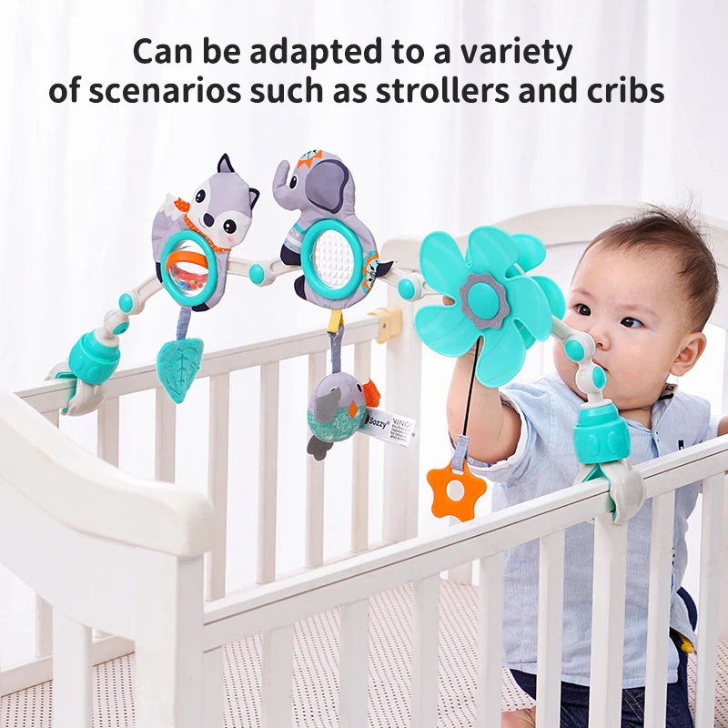 Baby Stroller Arch Toys Clip On Bouncer Toy Pram Activity Mobile ...