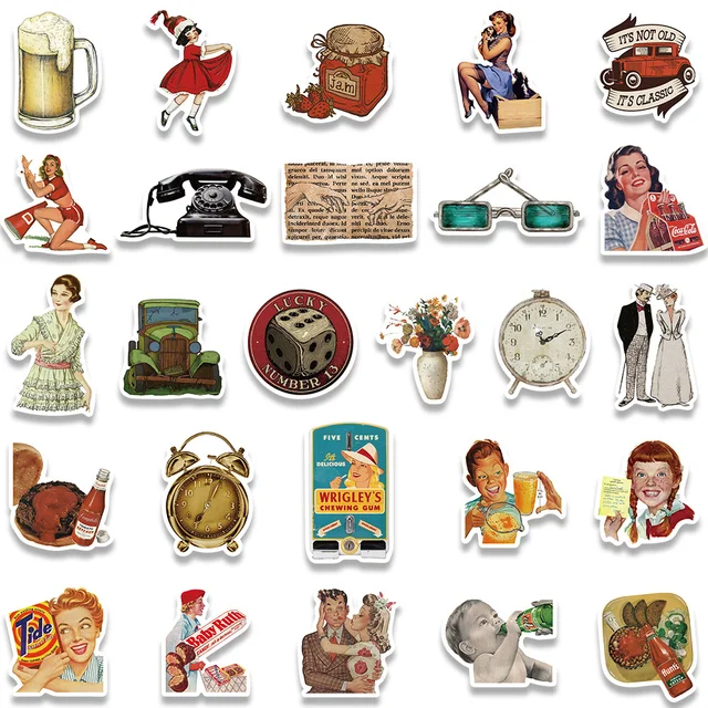 Vintage Retro Stickers Oldskool Retro Stickers Kopen?