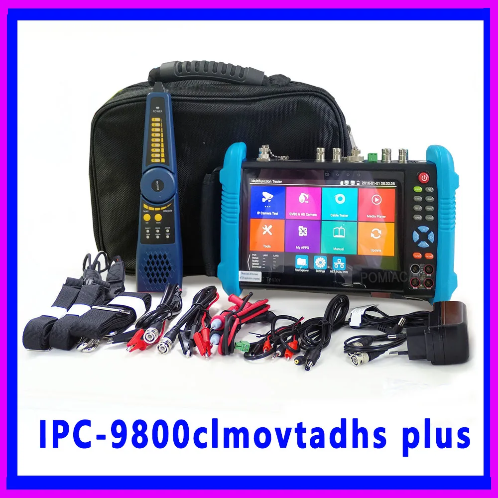 Probador Ipc 9800 Ipc 9800 movtadhs Plus, probador de cámara Ip, Utp, Hdmi, Cftv, Monitor Cctv ...