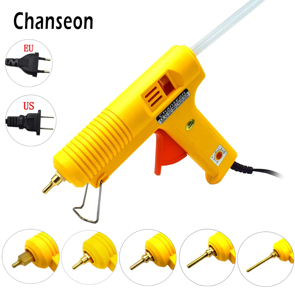 150W-EU-US-Plug-Hot-Melt-Glue-Gun-with-10pcs-11mm-200mm-White-Sticks ...
