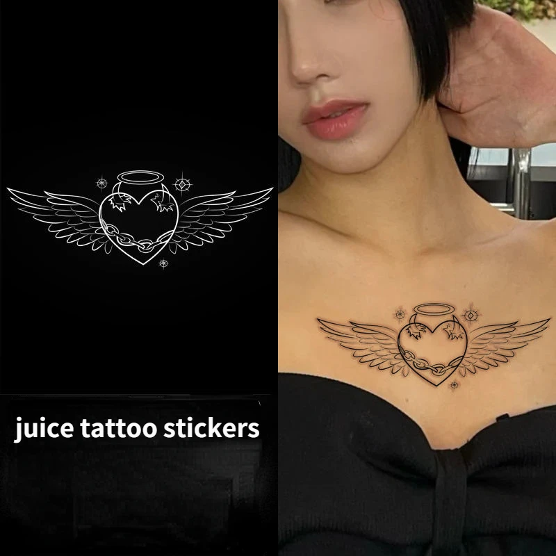 Heart Lock Chest Tattoos For Women
