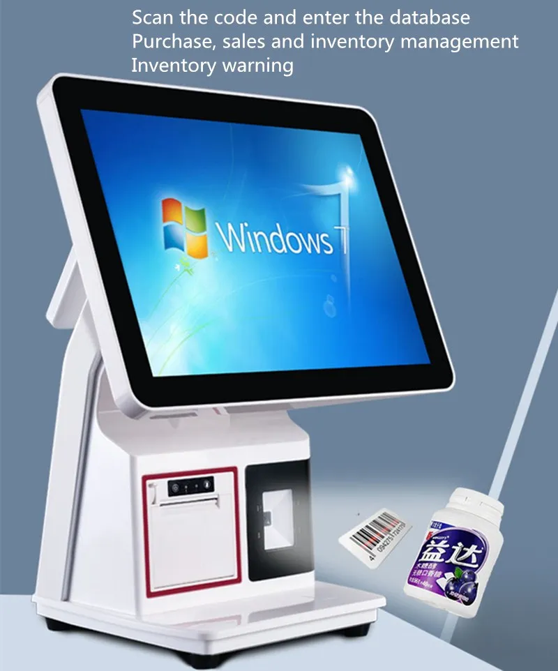 New-smart-touch-screen-cash-register-all-in-one-supermarket-convenience ...