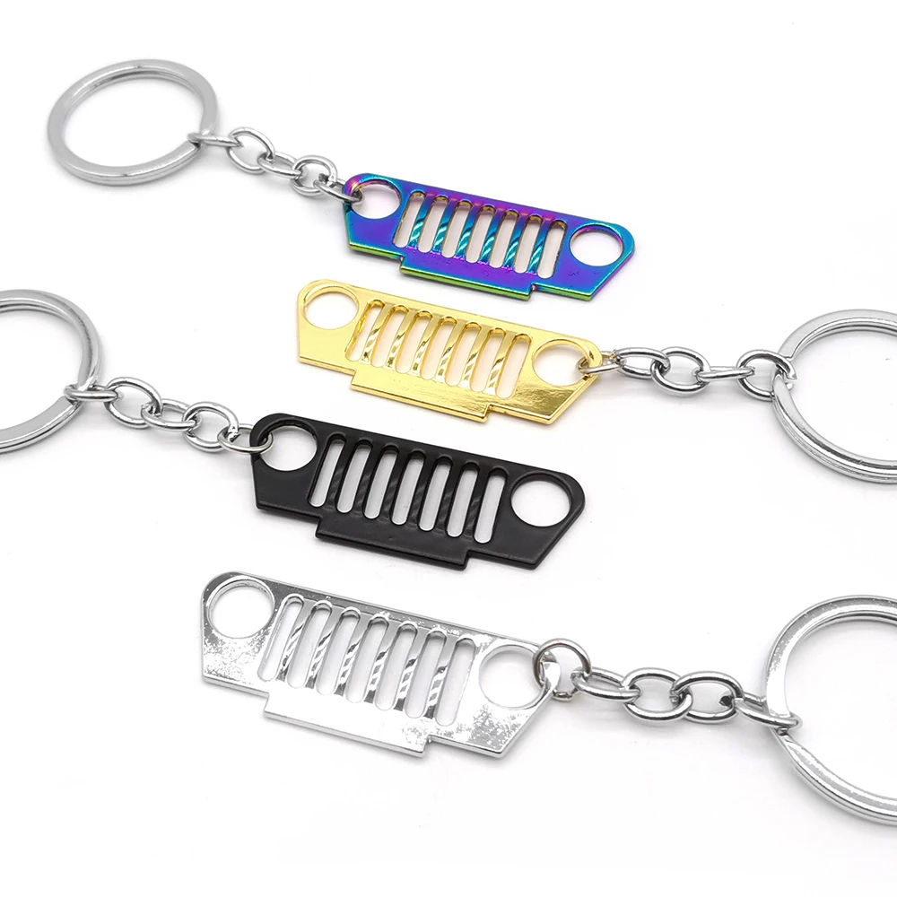 Wrangler-Front-Grill-Keychain-MIni-Car-Key-Chain-Metal-Front-Grill-Mesh ...