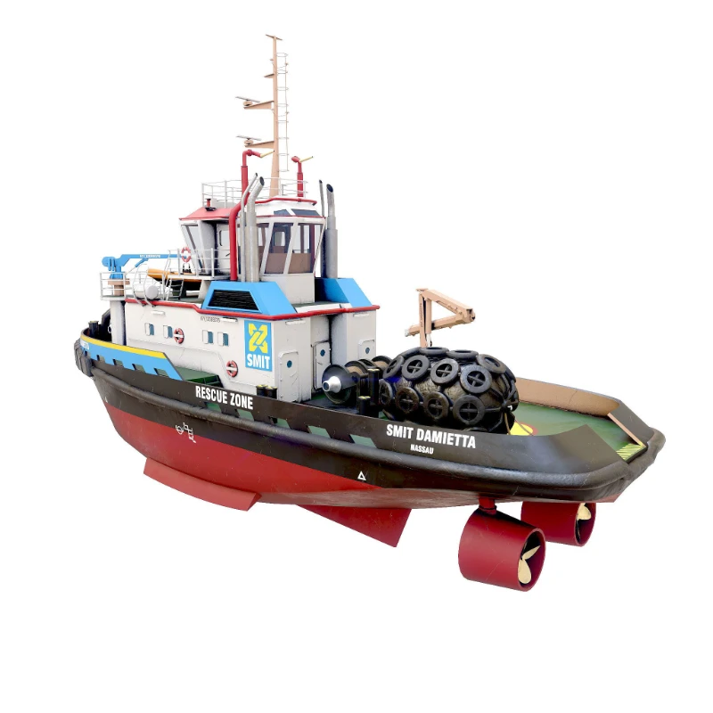 RC Tug Boat Assembled Boat Model Kit 1/100 Smit Tug Boat Resin Kit ...