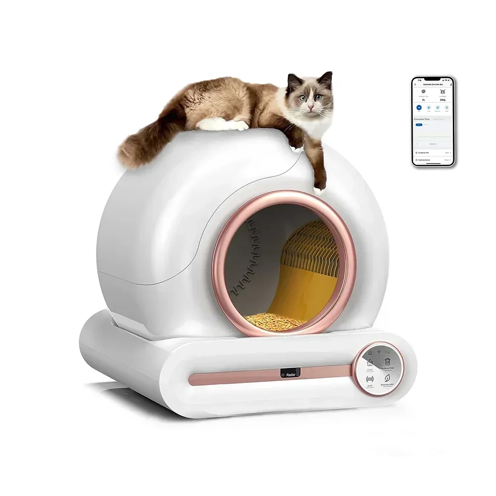 Automatic-Smart-Cat-Litter-Box-Self-Cleaning-Cat-Toilet-Fully-Enclosed ...