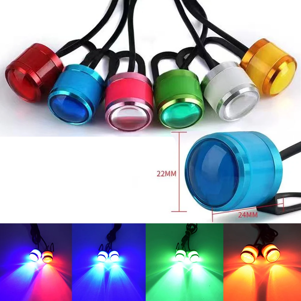 10x-21mm-flash-Lamp-Eagle-Eye-LED-Daytime-Running-DRL-Car-Rock-Strobe ...