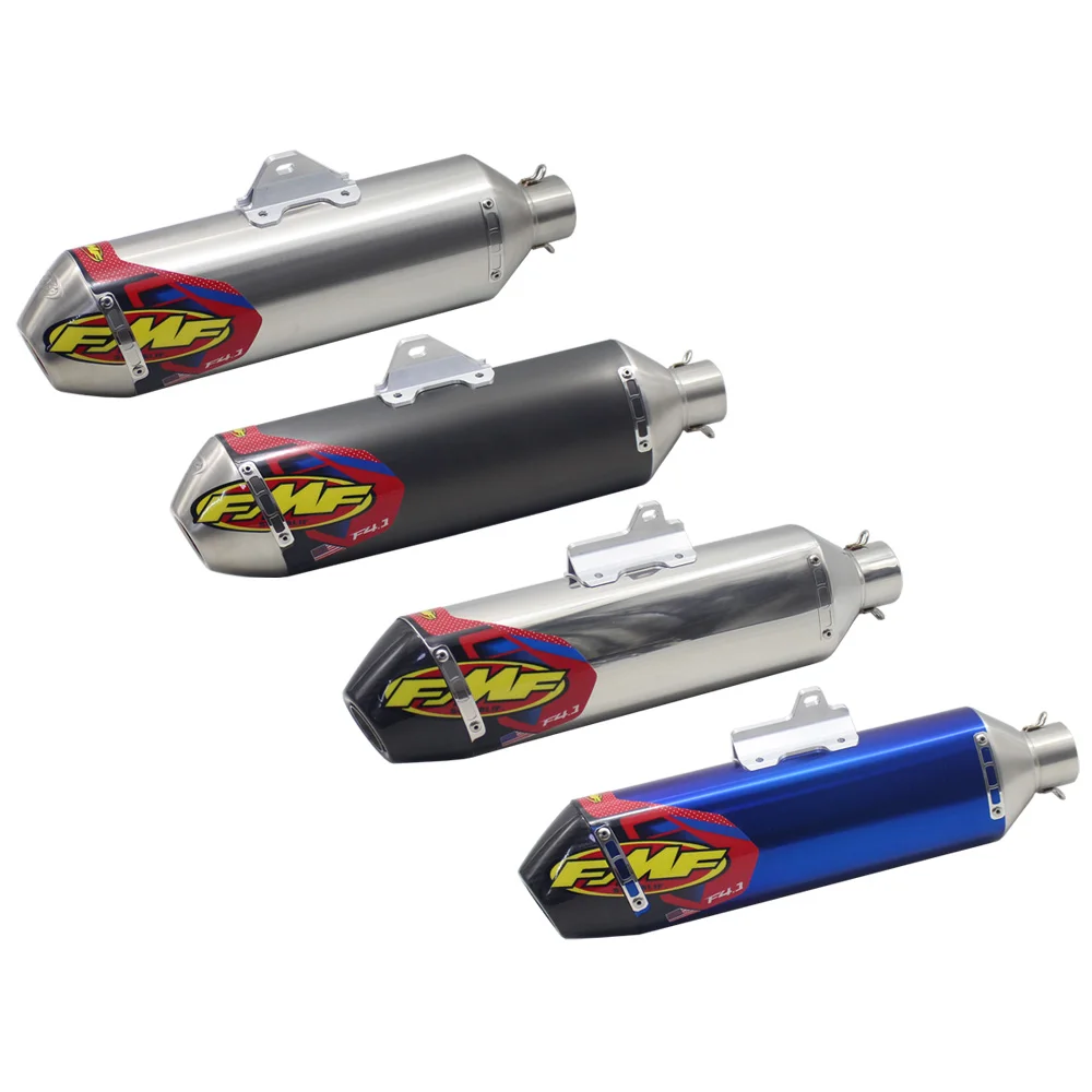 Inlet-51mm-Motorcycle-Exhaust-Pipe-Muffler-with-Bracket-FMF-4T ...