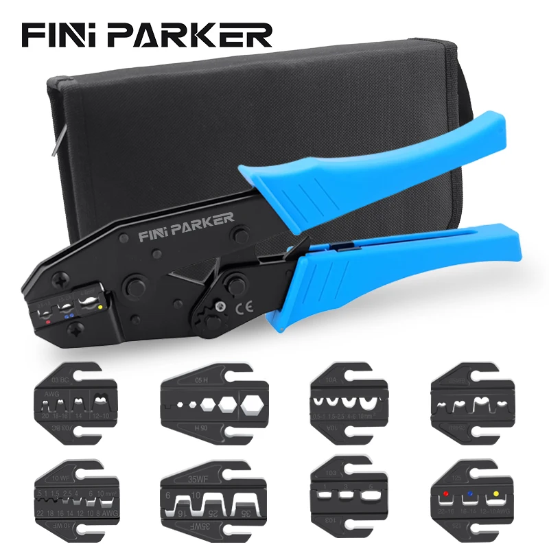 HS-30 Ratchet Crimp Tool Set Multi Jaw Cold Terminal Crimper With ...