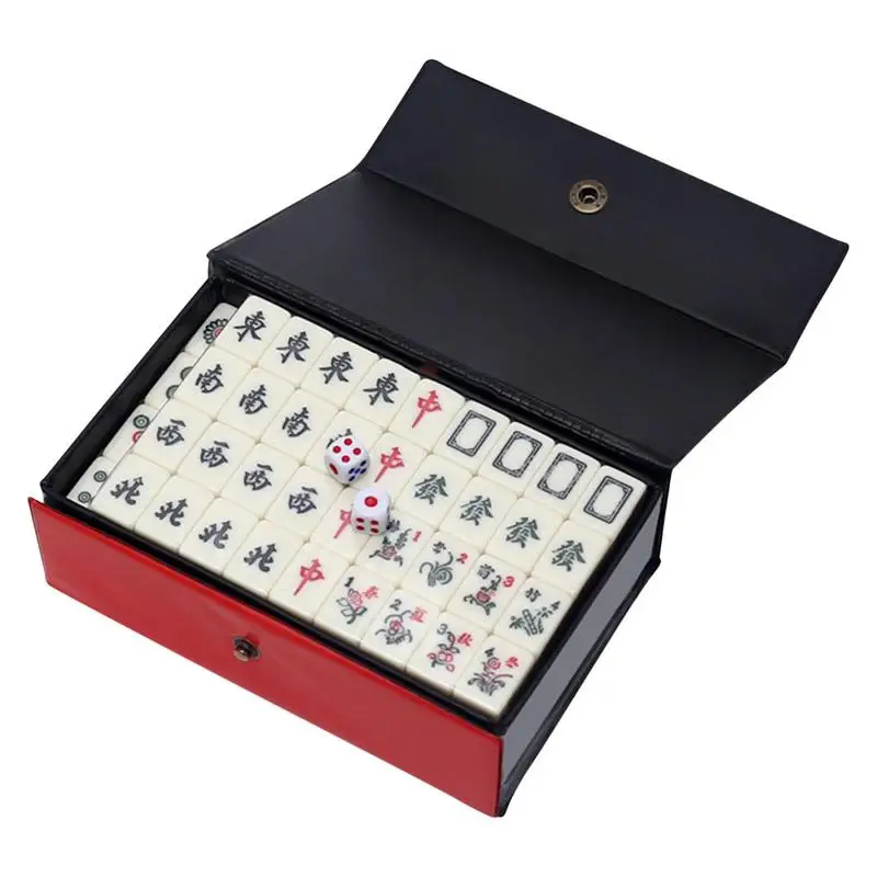 Chinese-Mahjong-Game-Set-144-Pcs-Mini-Mah-Jong-Tile-Set-For-Party ...
