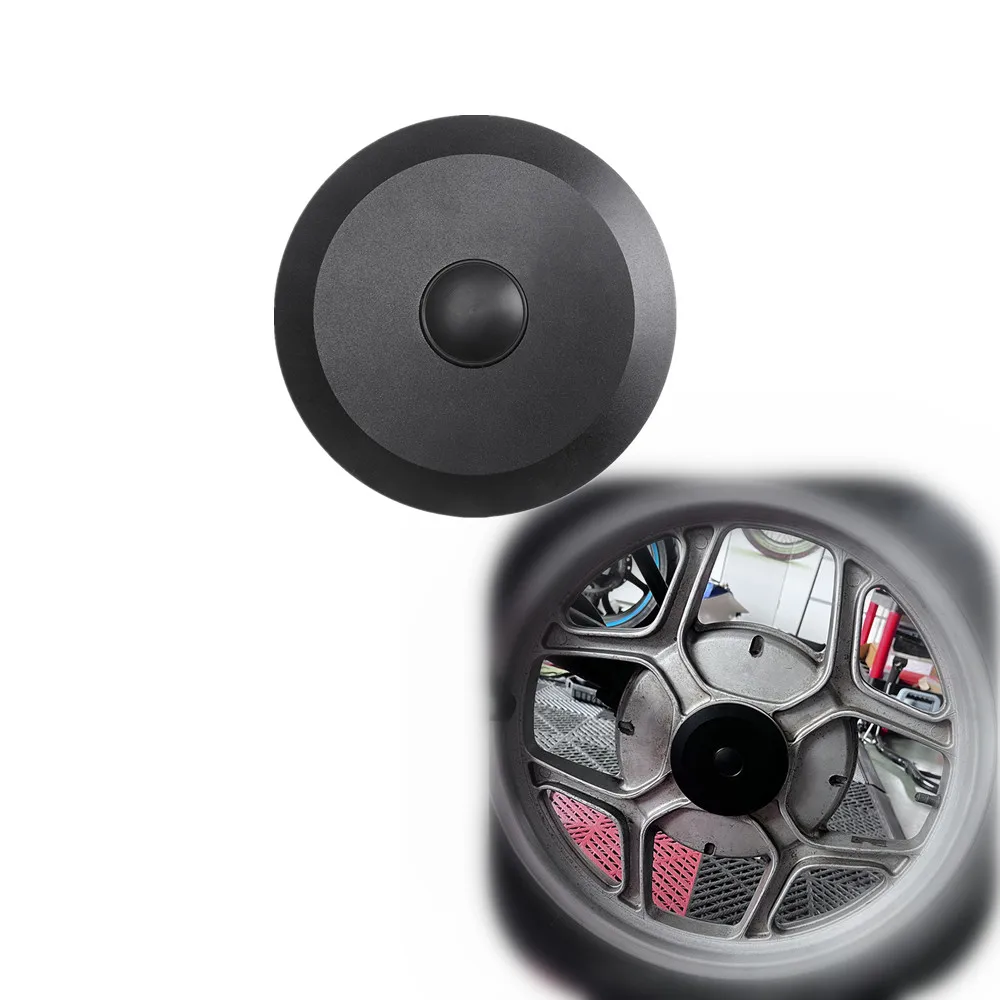 Motorcycle-Wheel-Center-Hub-Caps-Black-Silver-Center-Cover-Aluminum-For ...