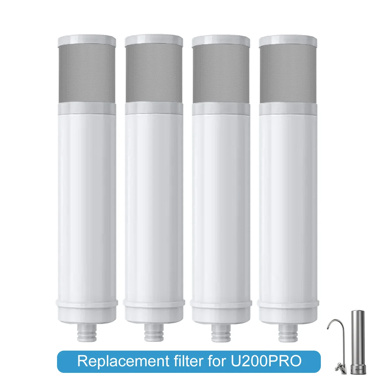 4x Replacement filter For ALTHY U200PRO Under Sink Water Filter ...