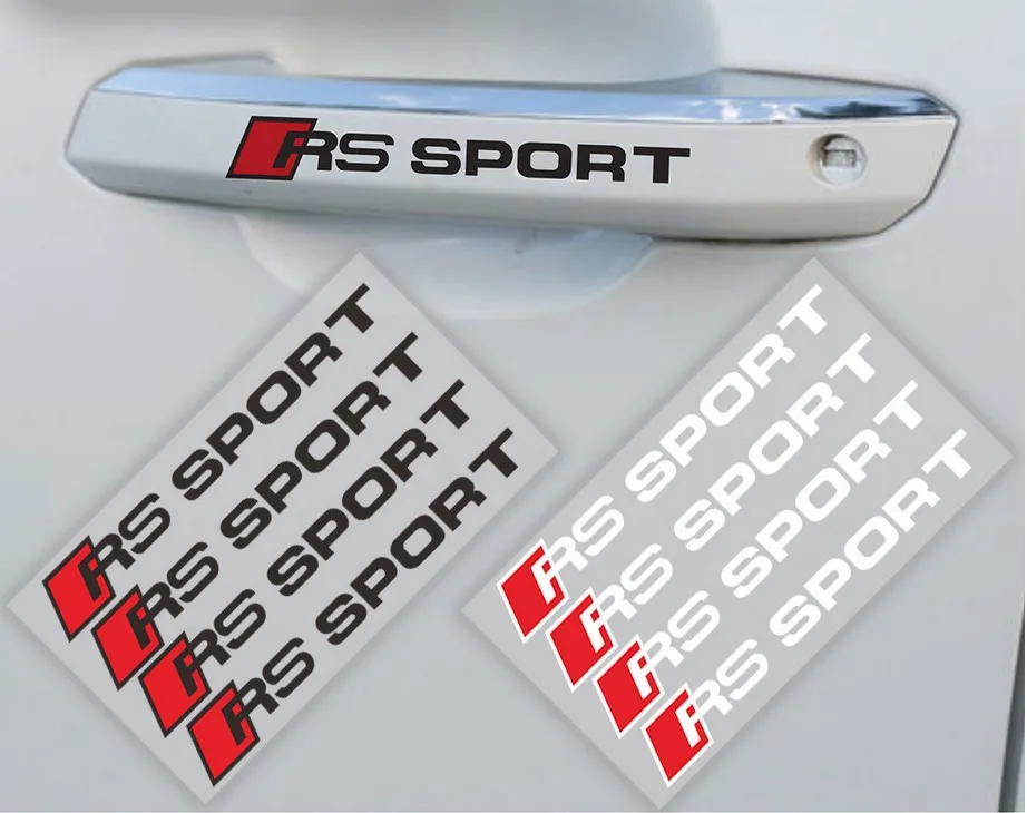SET-of-4PCS-RS-SPORT-Car-Sticker-Decal-for-Audi-Door-Handle-Decoration ...