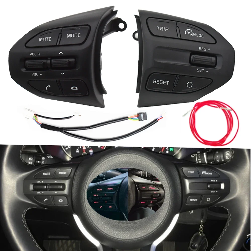 96720-H8020 Steering Wheel Buttons For Kia RIO 2018-2021 X-LINE K2 RIO ...