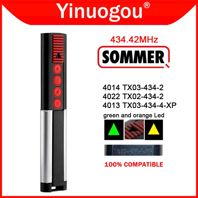 SOMMER TX03-434-4-XP Garage Door Remote Control 434,42MHz, 43% OFF