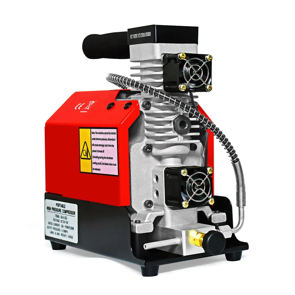 GX-CS2-4500Psi-300Bar-PCP-Air-Compressor-12V-Portable-High-Pressure ...