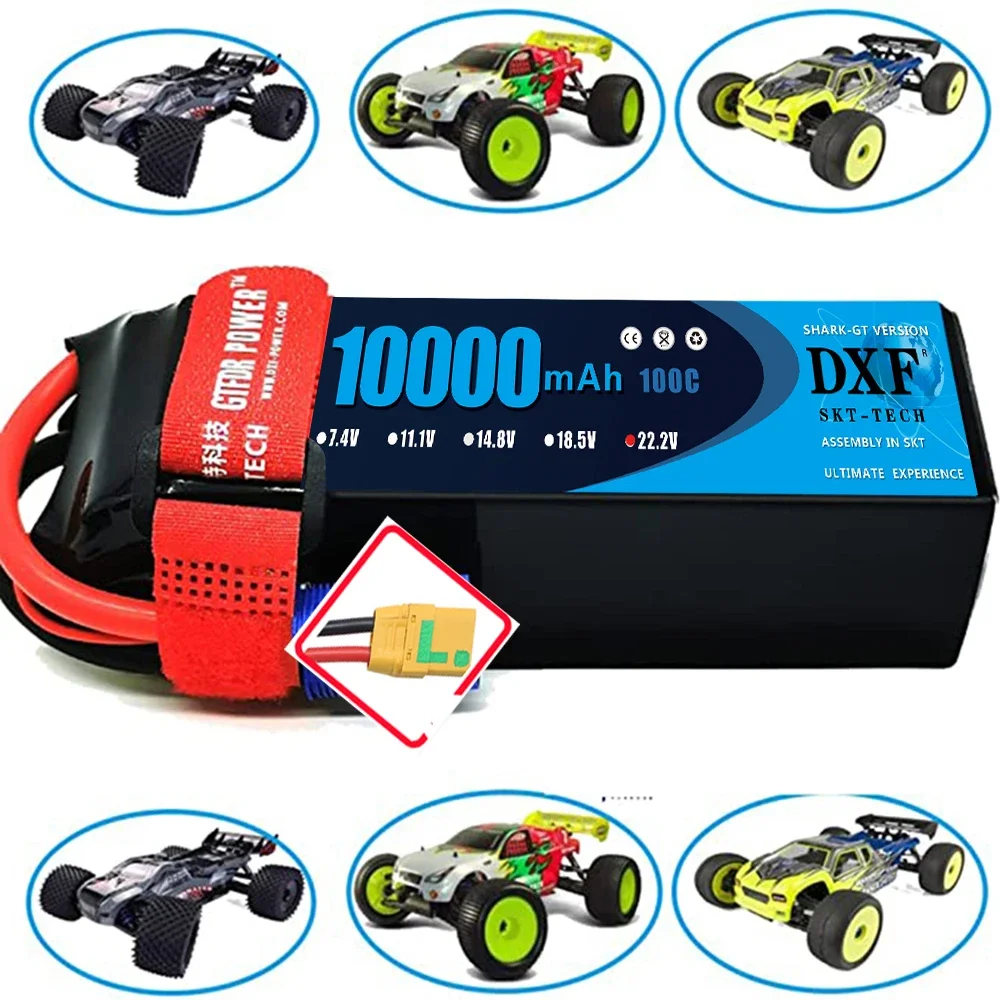 DXF-6S-10000mAh-100C-Lipo-Battery-22-2V-with-XT90S-Plug-SoftCase-for-1 ...